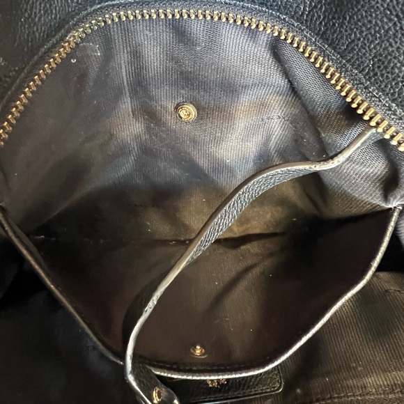 Coach | Bags | Auth Coach Tote Bag Purse Tall Large Black With Gold ...